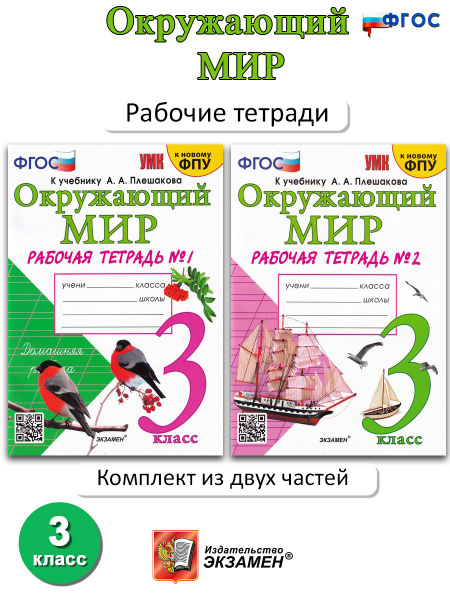 Окружающий мир. 3 класс. Рабочая тетрадь. В 2-х частях | Соколова ...