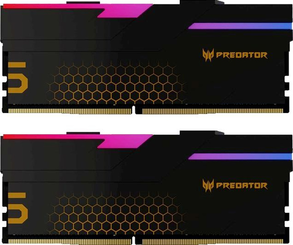 Модуль оперативной памяти Acer Predator Hermes RGB Black, DDR5, 6400Mhz ...