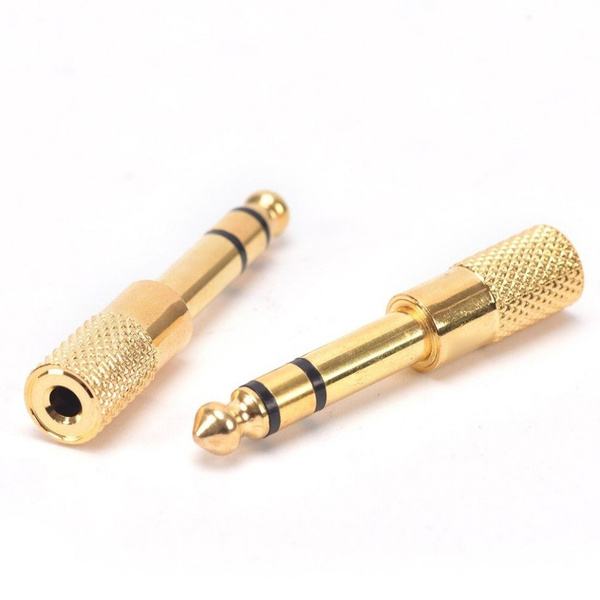 Переходник для кабеля гнездо mini Jack 3.5 на разъем Jack 6.3 ...