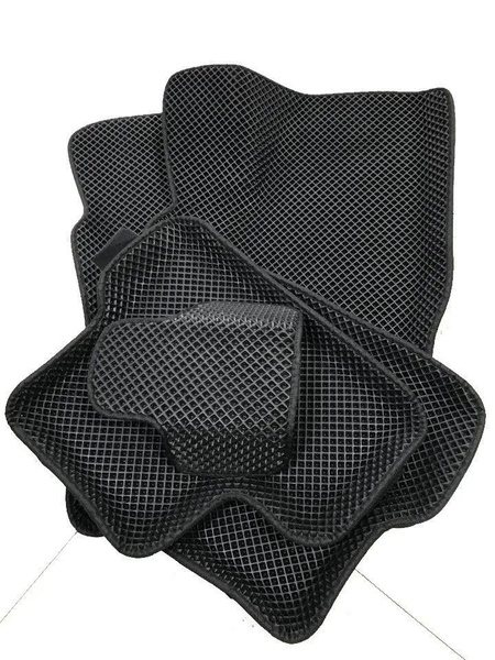 Коврики в салон автомобиля Ковры в салон Ева/Eva/Evo 3D с бортом черный ...