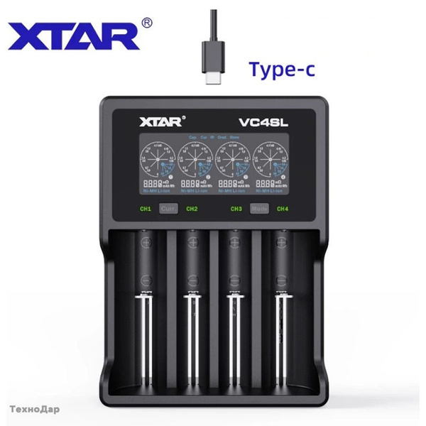 Зарядное устройство для аккумуляторных батареек XTAR, 9.6 В В ...