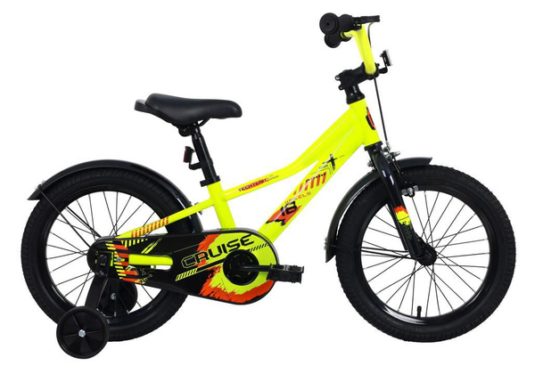 Детский велосипед TECH TEAM Cruise 18" neon green стальная рама ...