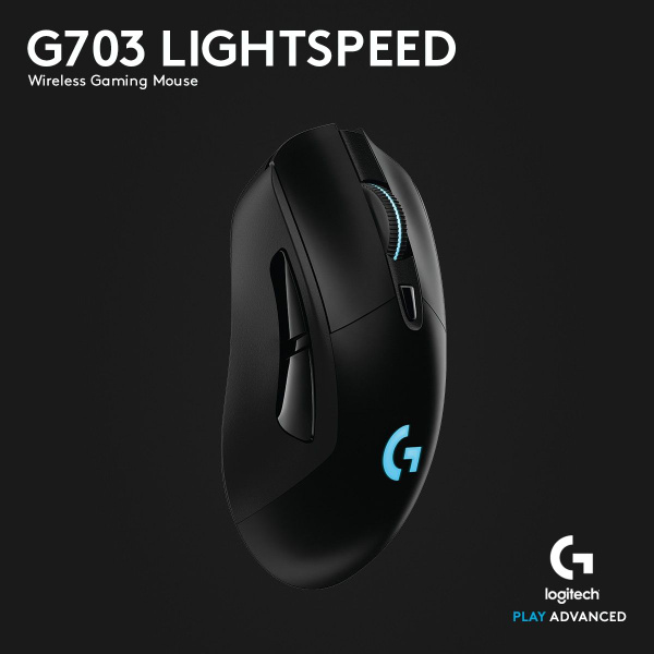 Игровая мышь беспроводная Logitech G G703 910-005644, черный - купить по выгодной цене в ...