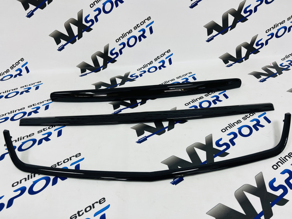 Комплект молдингов на Лада Приора Молдинги капота радиатора багажника ...