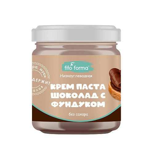 Fito Forma, Крем-паста "Шоколад с фундуком", низкоуглеводная, 300 грамм - купить с доставкой по ...
