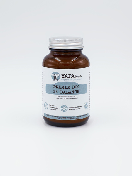 Витаминно-минеральная кормовая добавка YAPAlapa PREMIX DOG 24 BALANCE ...