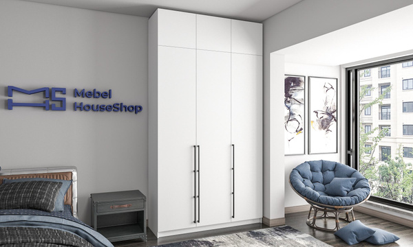 Шкаф распашной Mebel House Shop ИКЕА Пакс 92 Фардал с 2мя ящиками ...