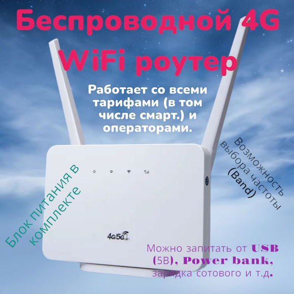 Роутер CPE Router4G, белый, 2.4 ГГц купить по низкой цене с доставкой в ...