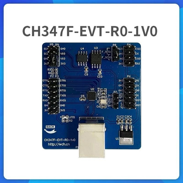 CH347F Разработочная плата, расширение высокоскоростной USB шины 480 Мбит/с для UART, SPI, IIC ...