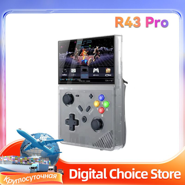 Портативная игровая консоль R43 Pro - 4,3" IPS экран Linux EmuELEC ...