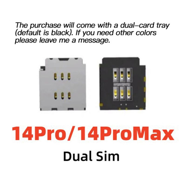 14P 14PM-Dual разъем для чтения SIM-карт, гибкий кабель для iPhone 15 14 Plus 13 12 11 Pro MAX ...