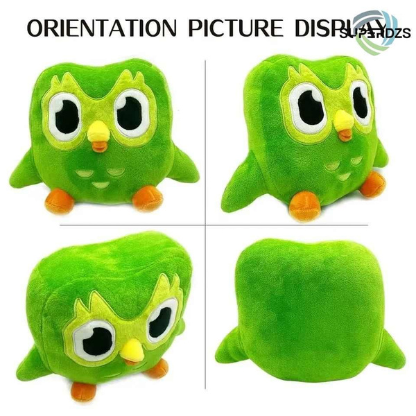 Плюшевая фигурка Duolingo Green Owl 20X30cmSuperDZS - купить с ...