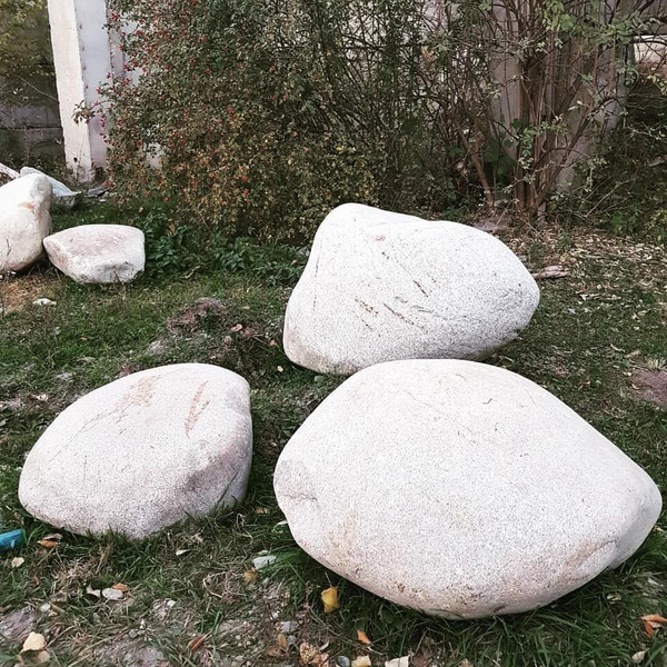 Украшение напольное интерьерное Камень 25 кг белый мрамор Находка Интерьера купить по