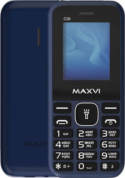 Сотовый телефон Maxvi C30 blue купить на OZON по низкой цене (1514913760)
