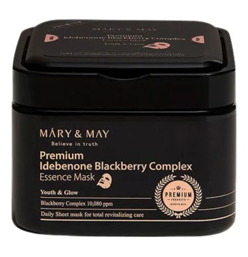 MARY&MAY Premium Idebenone Blackberry Complex Набор омолаживающих масок ...