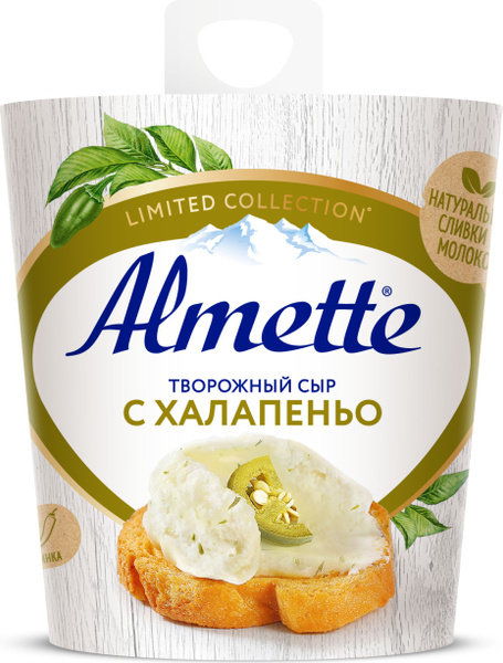 Сыр творожный Almette с Халапеньо, 60%, 150 г - купить с доставкой по ...