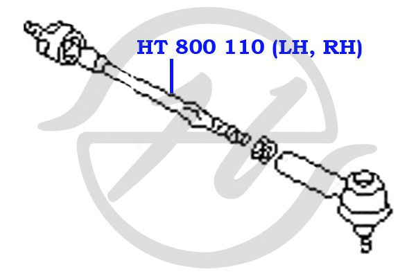 Тяга рулевая перед Hanse HT 800 110 - Hanse арт. HT 800 110 - купить по ...