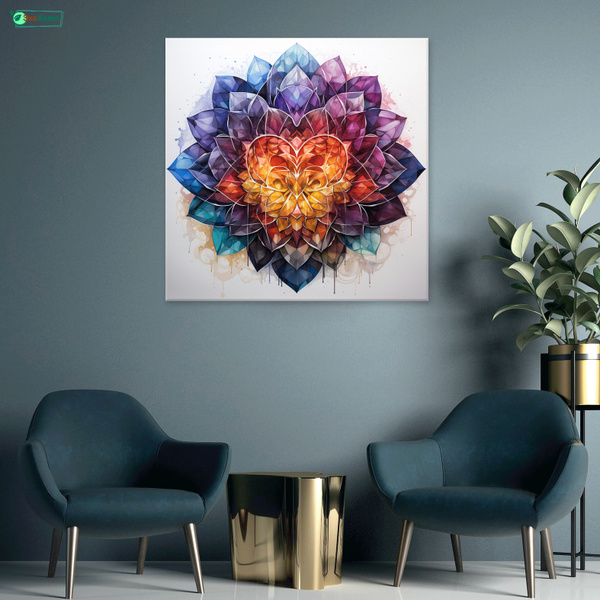 Квадратная картина на стену Точка Силы Мандала 50х50 см - купить по ...