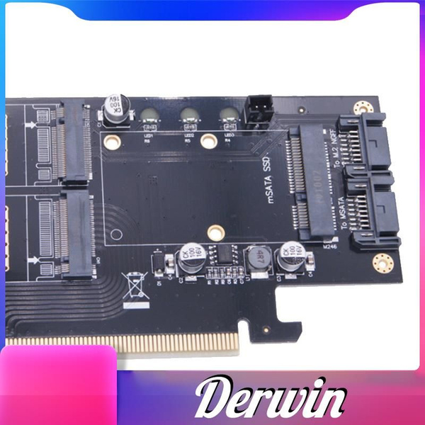 NVMe NGFF To PCIE X16 Adapter M B Key MSATA PCI Express 3.0 M.2 NVME ...