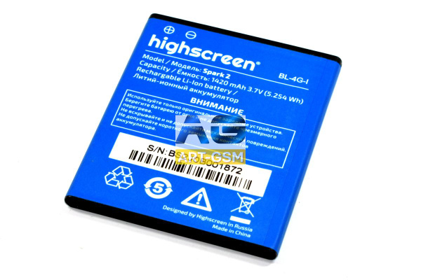 Аккумулятор для Highscreen Spark 2 1420mAh - купить с доставкой по ...