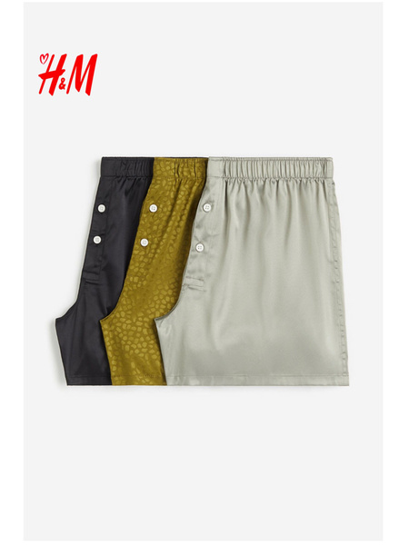 Комплект трусов шорты, свободная модель H&M Basic, 3 шт - купить с доставкой по выгодным ценам в ...