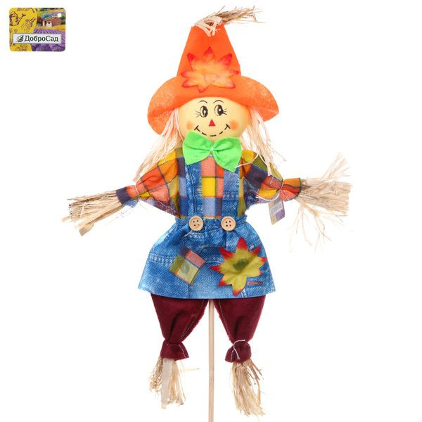 Фигура садовая "Пугало - Кира" 50 (70) см, На газон - купить по низкой цене с доставкой в ...