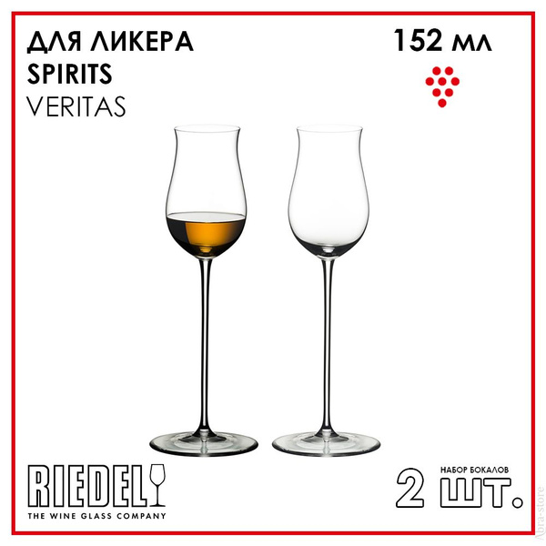 Набор бокалов Riedel "Veritas Spirits", 170 мл - купить по низким ценам в интернет-магазине OZON ...
