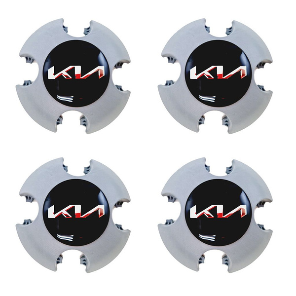 Колпачки на штампованные диски KIA RIO с разболтовкой 4х100 серые ...