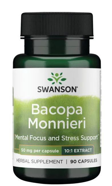 Bacopa Monnieri 10:1 Extract (Бакопа Монье - Экстракт 10:1) 50 мг 90 ...