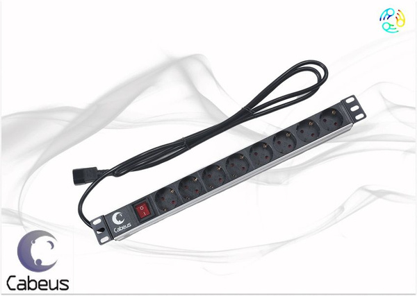 Блок евророзеток для 19" шкафов 10А Cabeus PDU-8P-2IEC 8 розеток купить ...