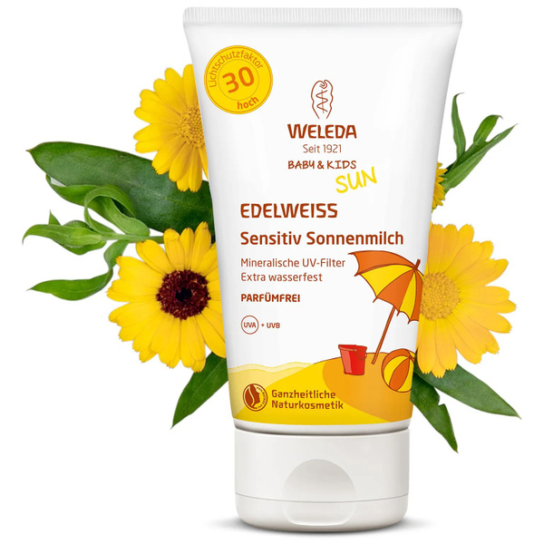Weleda Крем солнцезащитный для младенцев и детей SPF 30, 150 мл ...
