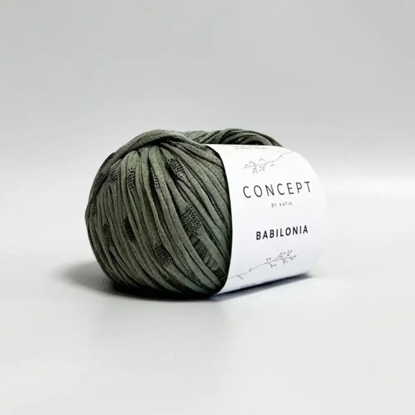 Пряжа Katia Babilonia - 1 моток/50г/110м. 70% прочёсанный хлопок, 30% вискоза. Фактурная пряжа с ...