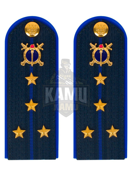 Погоны Юстиции на куртку пластик, звание Капитан 14х5,5см 751826 ...