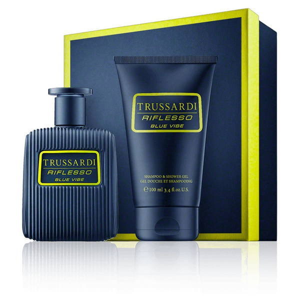 Набор парфюмерный Trussardi Riflesso Blue Vibe 50 ml EdT Set mit Shower ...