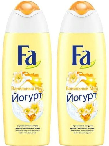 Крем - гель для душа Fa (Фа), Ванильный мед Йогурт, 250 мл х 2 шт ...