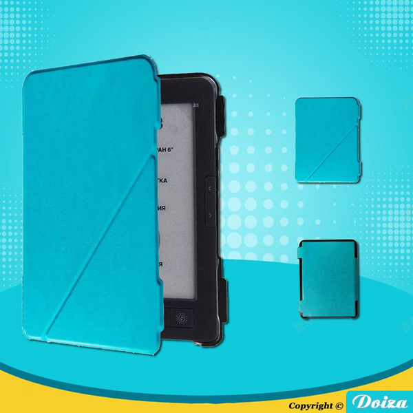 Противоударный чехол MyPads для электронной книги Digma E654, универсальная обложка, экокожа ...