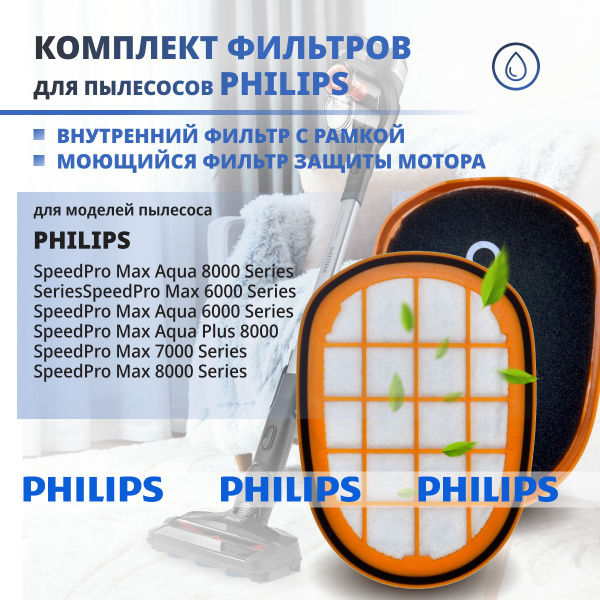 Фильтры для пылесоса Philips (Филипс), арт. FC5005/01, CP1100/01 ...
