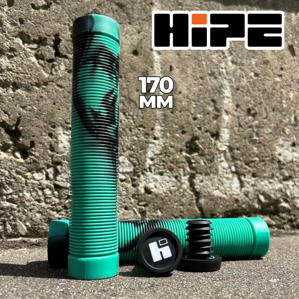 Грипсы для трюкового самоката, HIPE H05 Duo, 170 мм, черный/ментоловый ...