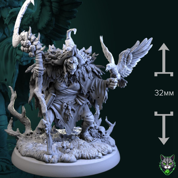 Миниатюра для настольных игр ДнД ( DnD ) Rotten Peggy масштаб 32 мм ...