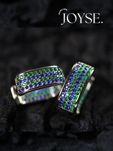 Серьги Darling JOYSE Premium женские бижутерия гвоздики пусеты - купить ...