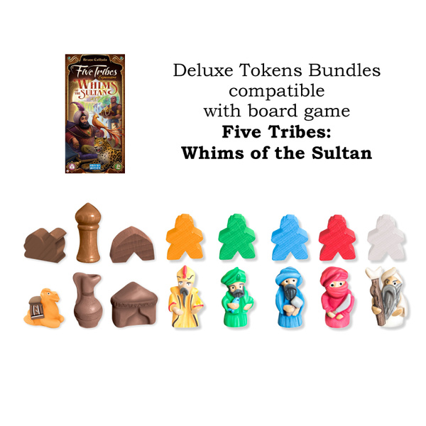 Полный набор совместимый с Five Tribes: Whims of the Sultan (Пять племён. Прихоти султана ...