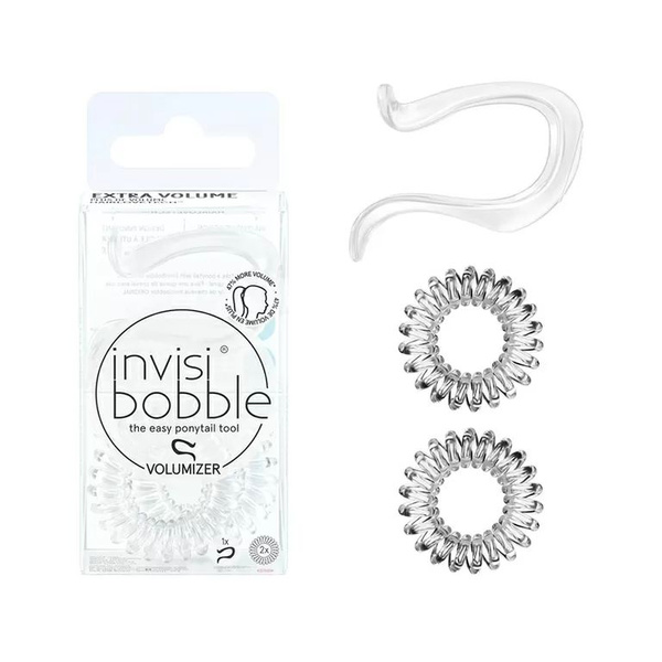 INVISIBOBBLE VOLUMIZER Crystal Clear, Набор аксессуаров для объемной ...