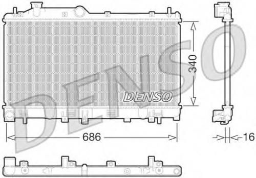 Радиатор охлаждения Denso DRM36013 - DENSO арт. DRM36013 - купить по ...
