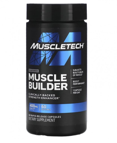 Muscletech, Muscle Builder Platinum для прироста мышечной массы, 60 ...