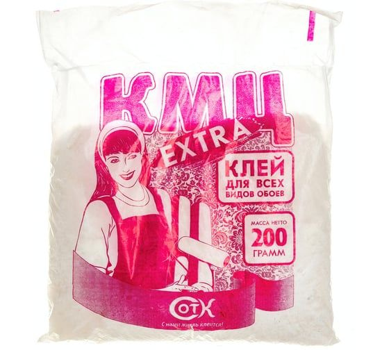 Клей для обоев КМЦ ЭКСТРА 200 г 4607133680572, 200 г. - купить по ...