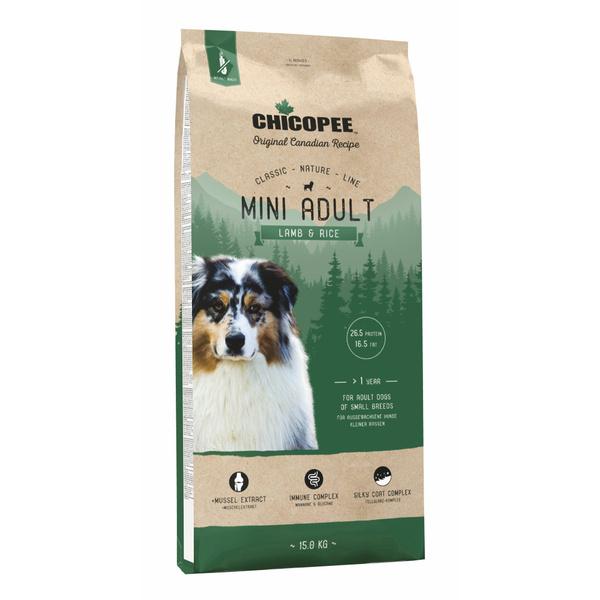 Чикопи ЦНЛ Мини Эдалт ягненок/Chicopee CNL Mini Adult Lamb & Rice 15 кг ...