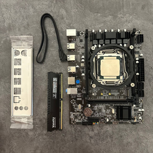 Atermiter Материнская плата Комплект DDR4 X99(mATX)+Xeon E5 2680v4+ОЗУ ...