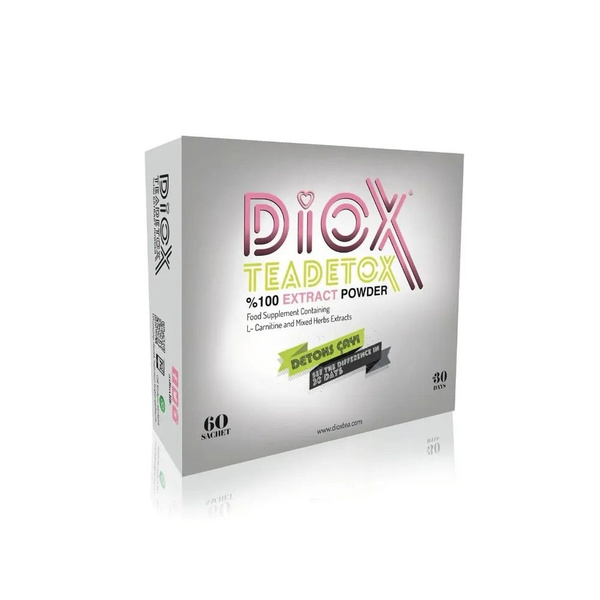 Diox Tea, 60 упаковок, детокс-чай, оригинальная упаковка, 1 месяц ...