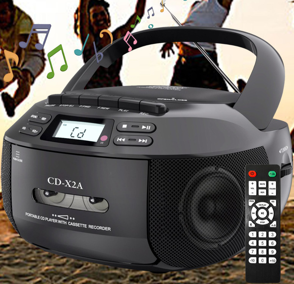 Магнитола CD-бумбокс со стереоприемником AM/FM с FM-радио - купить по ...