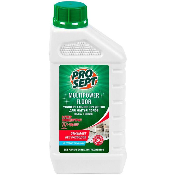 PROSEPT Средство для мытья пола Multipower Floor, 1 л - купить с доставкой по выгодным ценам в ...